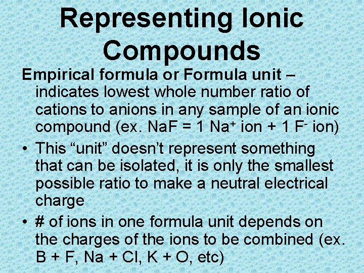 Bonding Unit Overview Types of bonds Whyhow bonds