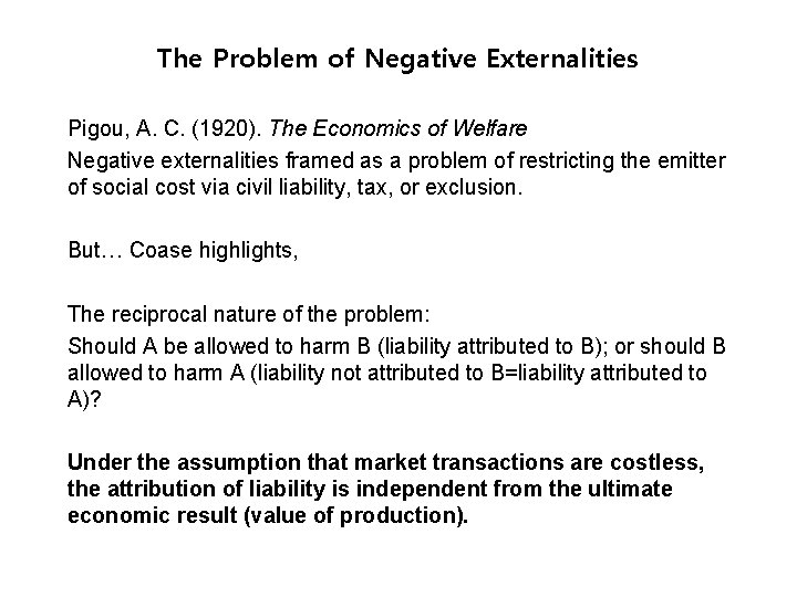 Coase R H 1960 The Problem of Social
