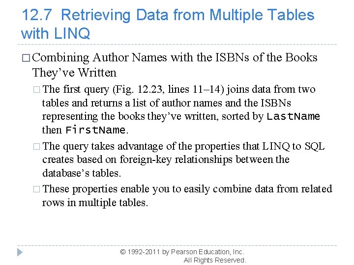 LINQ to DATABASE2 12 7 Retrieving Data from