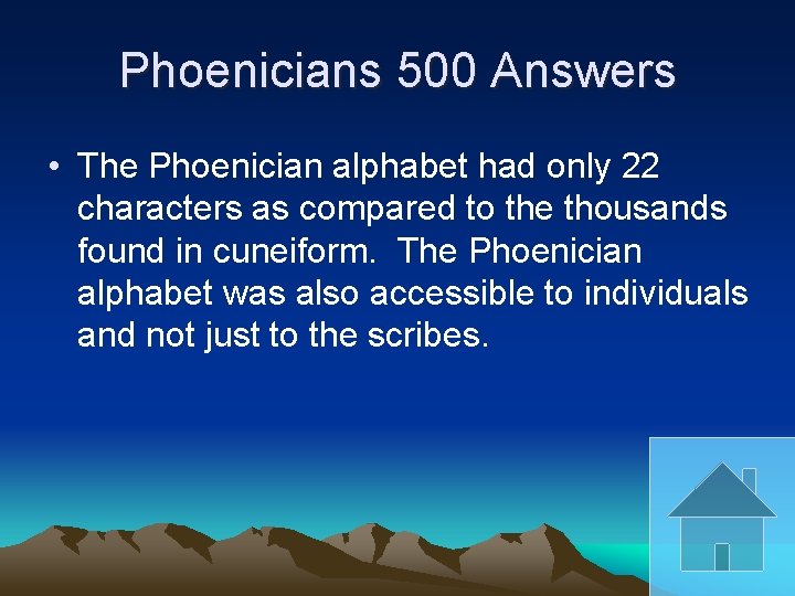 THE GAME Sumerians Babylonians Farming Phoenicians Vocabulary 100