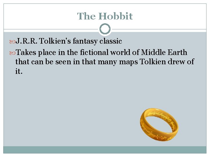 A Brief Introduction to J R R Tolkien