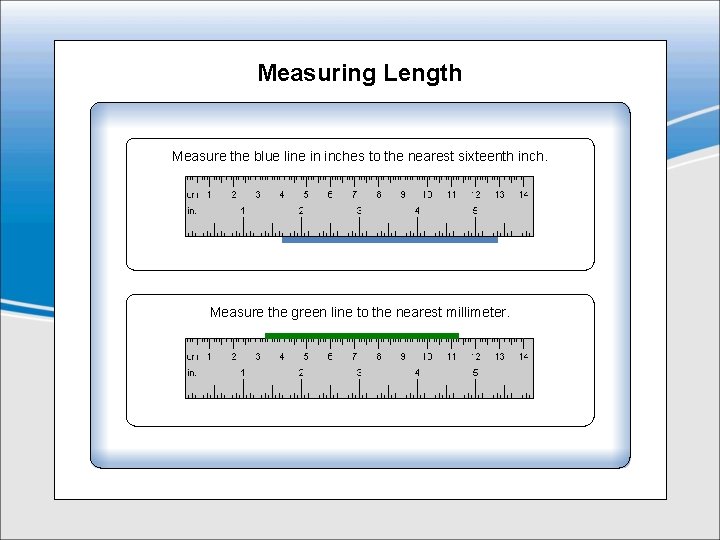 Measuring Objects Measurement Units kilometer centimeter gallon pound