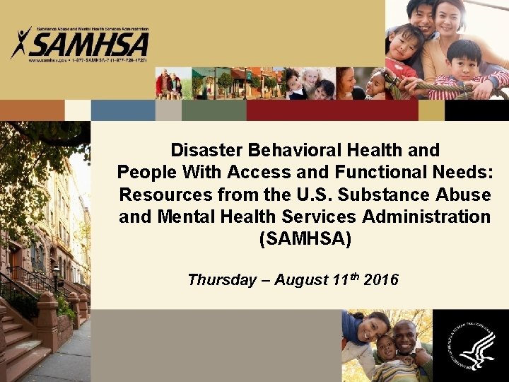 Disaster Behavioral Health and People With Access and