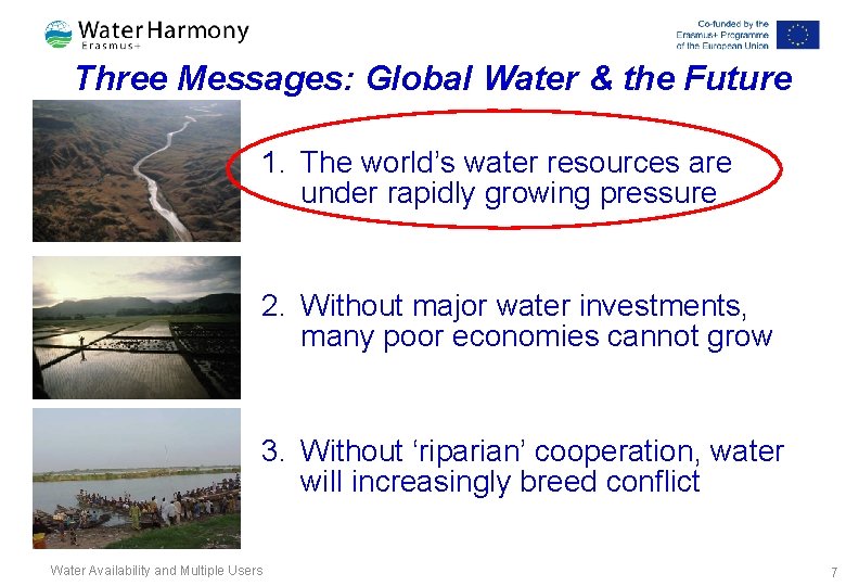 Lesson 1 Availability of Water and Multiple Users