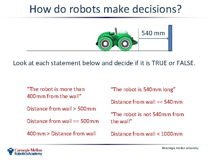 Introduction To Robot Decision Making How do robots