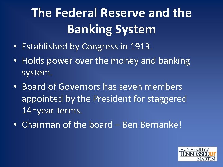 ECON 201 Chapter 12 Money Banking Learning Objectives