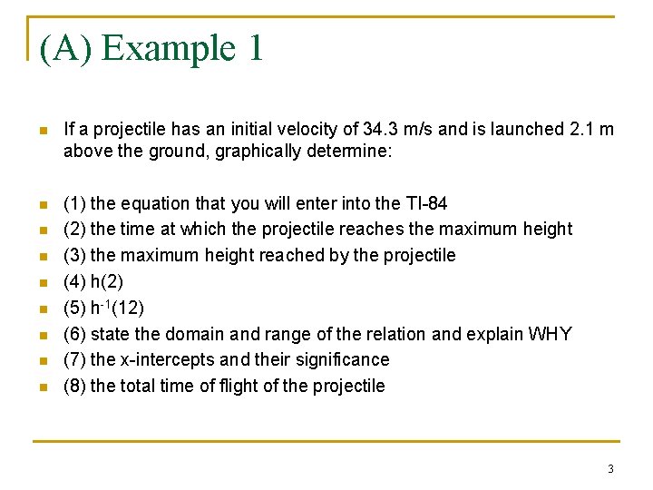 Modeling with Quadratic Functions IB Math SL 1