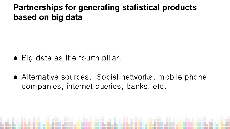 BIG DATA AND SDGS INDICATORS AS EXAMPLES OF