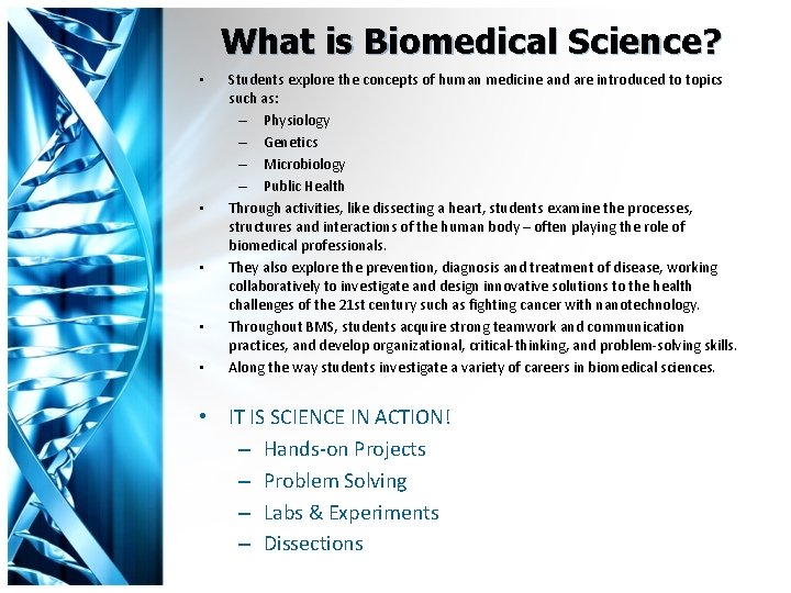 Biomedical Sciences Program Fort Walton Beach High School