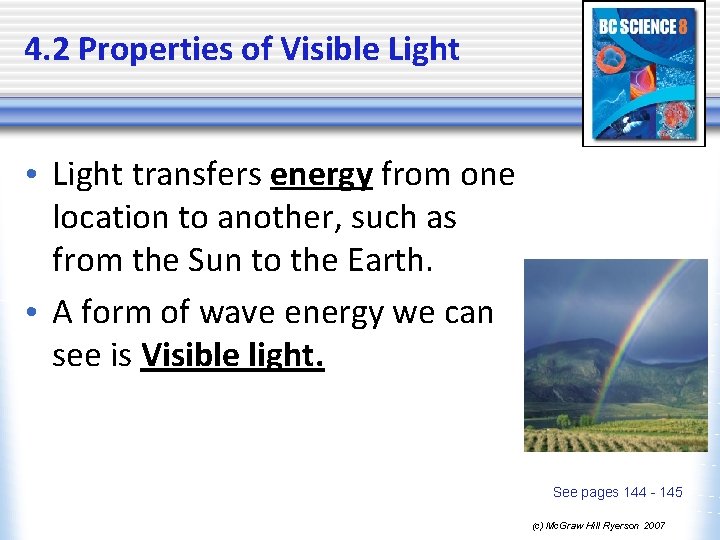 4 2 Properties of Visible Light Key Terms