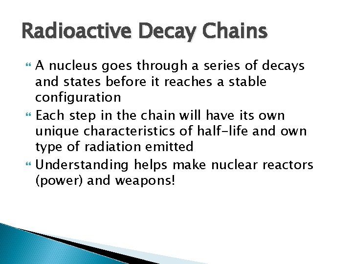 Nuclear PBL Unit Day 2 Radioactive Particles Chart