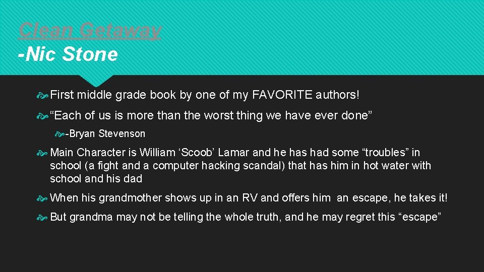 New Year New Reads 2020 Grade 6 Book