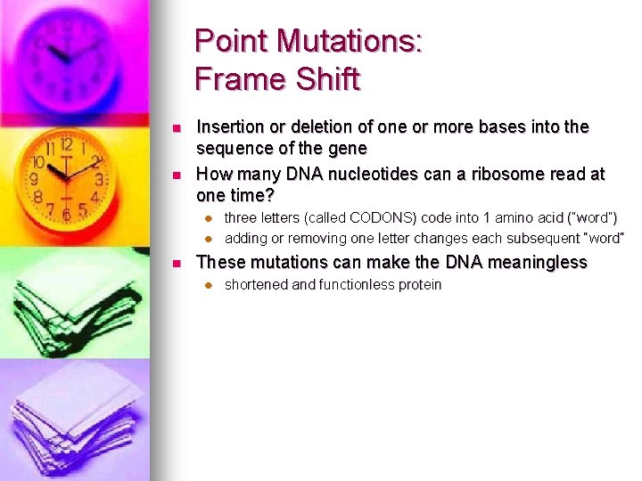 Mutations and Genetic Modifications TEKS BIO 6 C