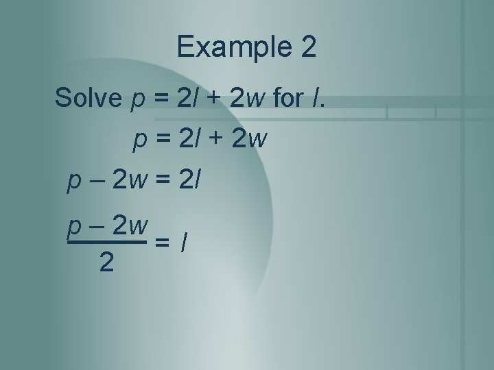Algebra 1 Section 3 1 Literal Equations A