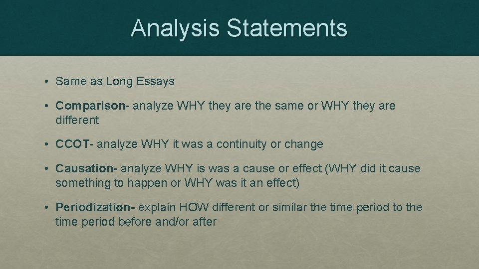 How To DBQ Analyze each doc figure out
