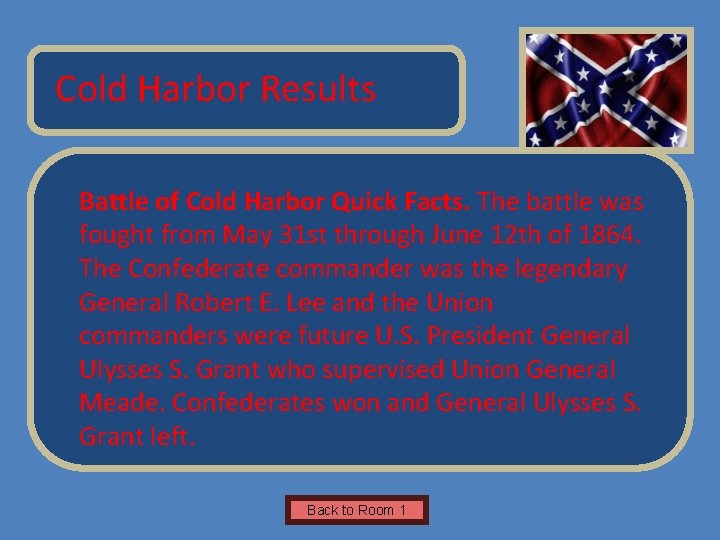 Museum Of The Battle Cold Harbor Basic Information