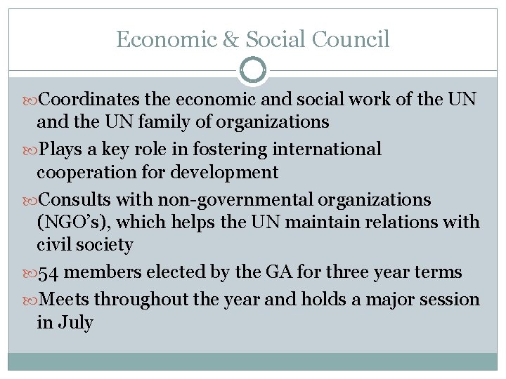 History and Functions of the United Nations Brief