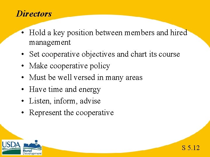 UNDERSTANDING COOPERATIVES UNIT 5 The Cooperative Business Team