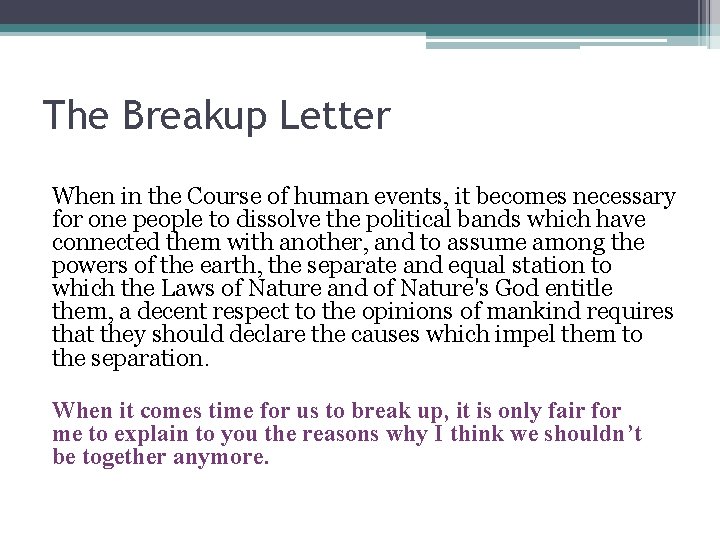 The Most Famous Breakup Letter in American History