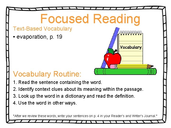 Objectives Reading Unit 1 Lesson 2 Module A