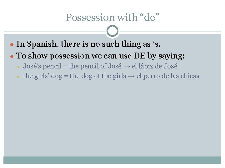Espaol 1 Repaso GRMATICA Subject Pronouns Singular I