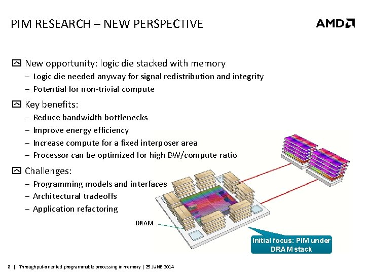 TOPPIM ThroughputOriented Programmable Processing in Memory Dong Ping