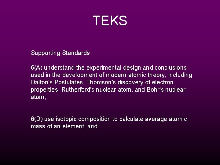 HHSCHEM201011 The Structure of the Atom Chemistry Humble