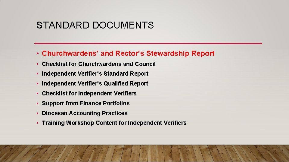 PRESENTATION TO INDEPENDENT VERIFIERS 18 NOVEMBER 2017 WHAT