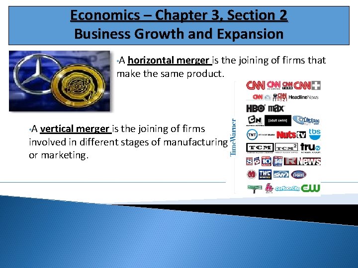 Economics Chapter 3 Section 1 Forms of Business