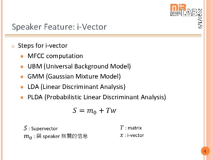 Speaker Verification Based on Arthur Wang MIR Lab
