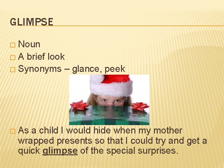 CARLOS AND THE SKUNK VOCABULARY AROUSING Verb Stimulating