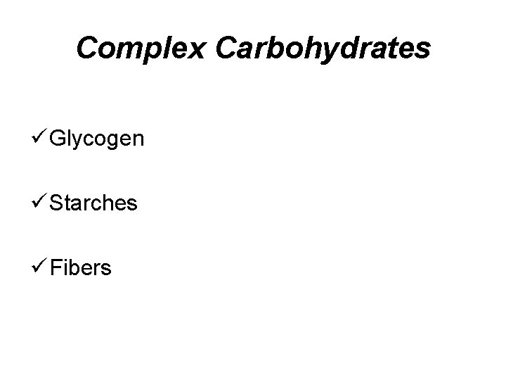 The Carbohydrates Sugars Starch Fibers H HCOH C