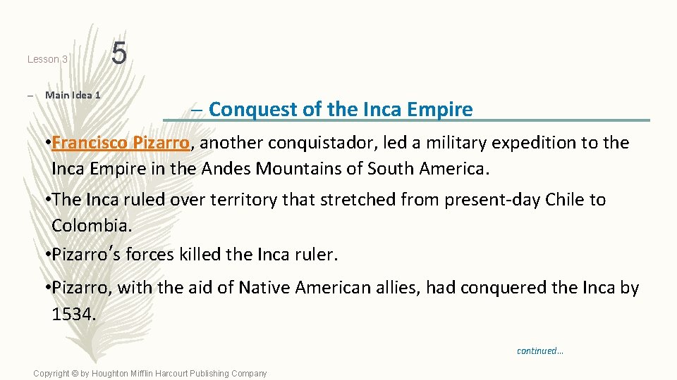 Unit 1 Lesson 3 Spain Builds an Empire