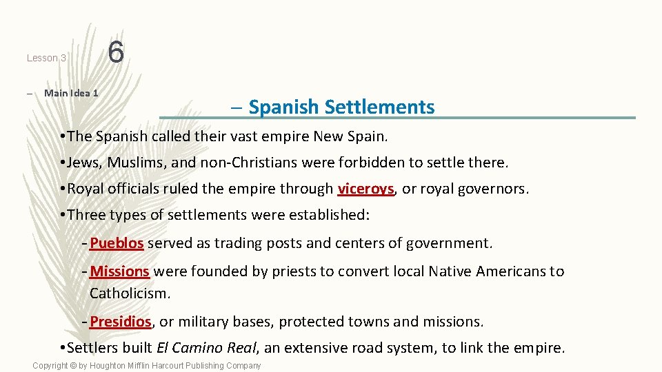 Unit 1 Lesson 3 Spain Builds an Empire