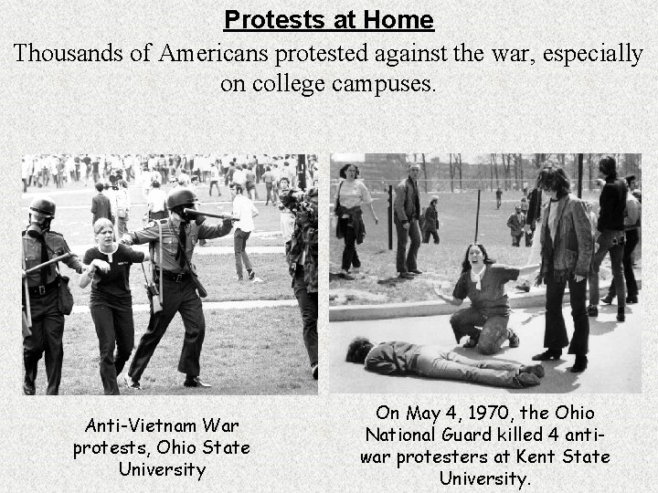 EQ Why did Americans disagree about the Vietnam