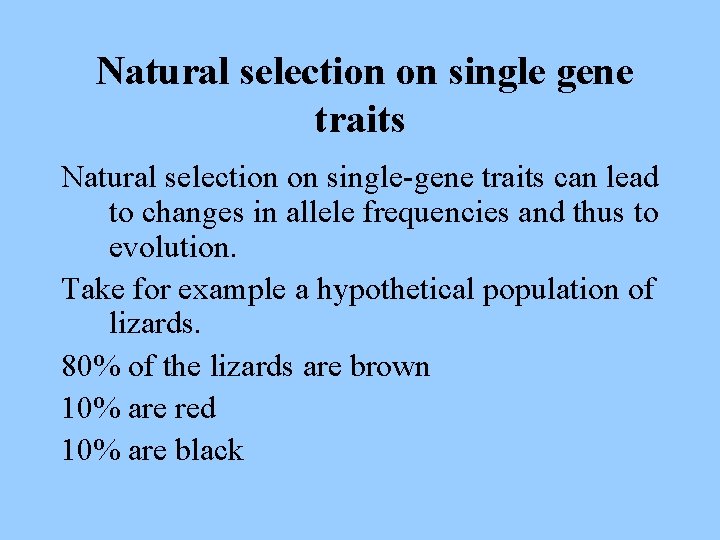 16 2 Evolution as Genetic change Biology Mr
