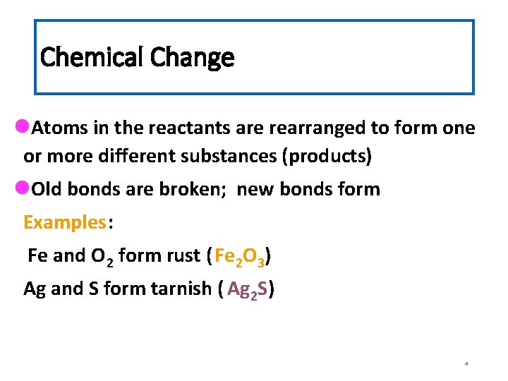 Chemical Reactions and Equations Chemical Changes Balancing Chemical