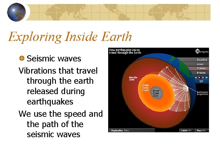Earths Interior Earth Science Power Point By Mr