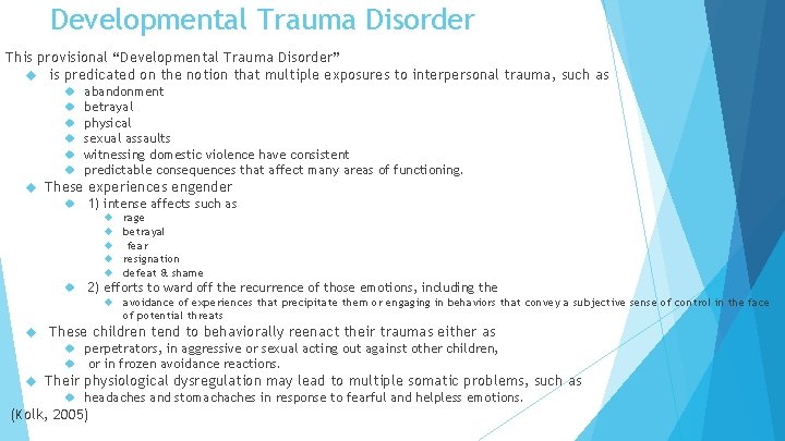 Trauma Intervention Diagnostic Day Treatment Program Presented By