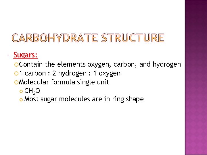 Large molecules are built from many similar smaller