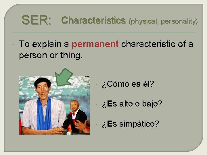 SER vs ESTAR Cundo uso el verbo ser