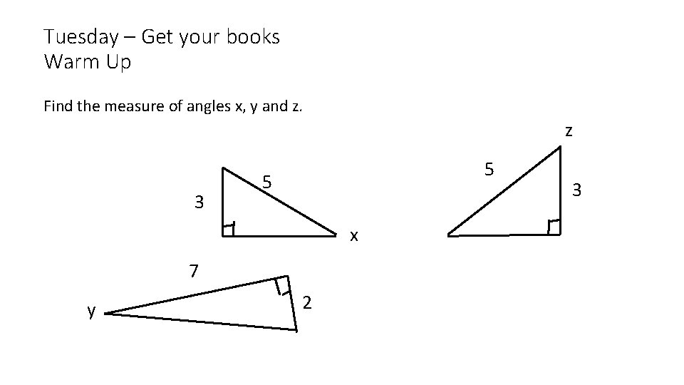 Monday Get your books Warm Up Find sin