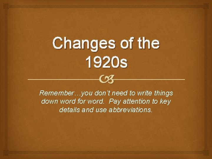 Agenda Bellwork How did the Harlem Renaissance change