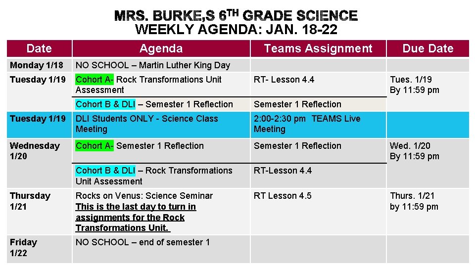 Rock Transformations Lesson 4 4 Unit Assessment Bell