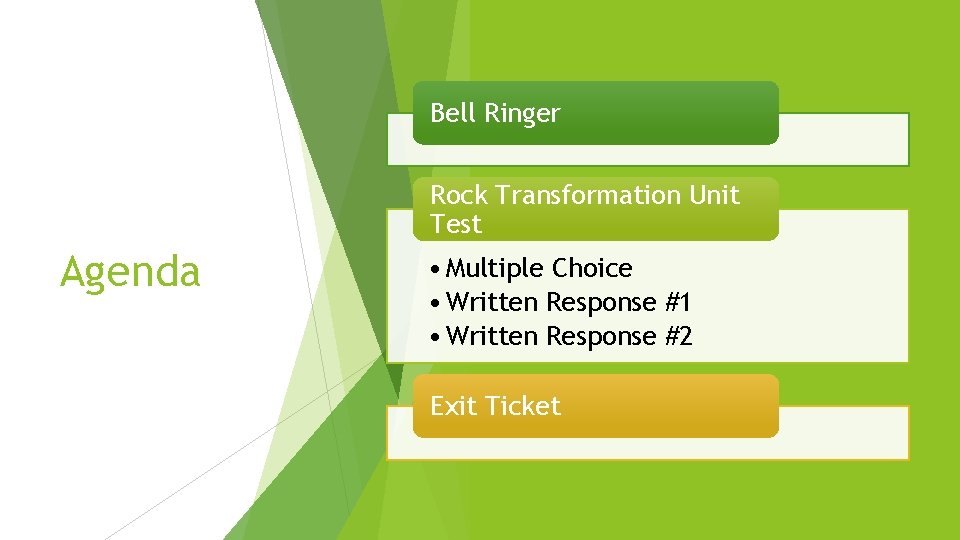 Rock Transformations Lesson 4 4 Unit Assessment Bell