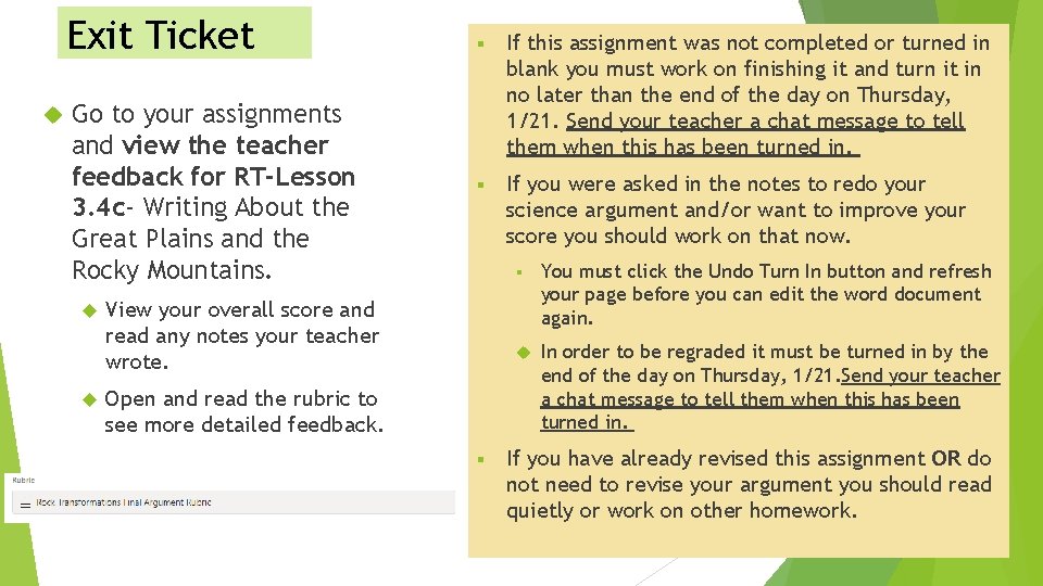 Rock Transformations Lesson 4 4 Unit Assessment Bell