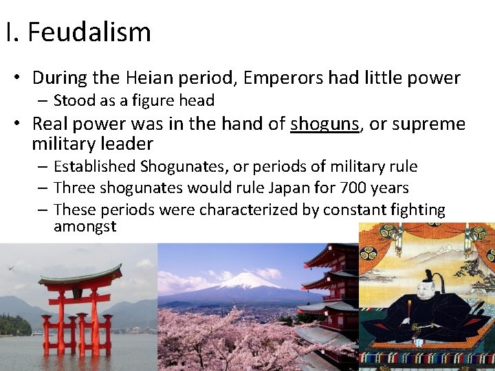 Feudal Japan Global History and Geography I Mr