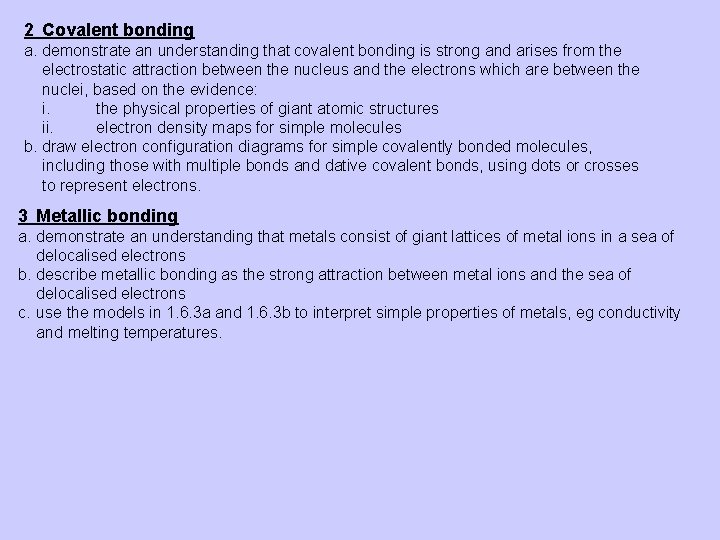 UNIT 1 6 BONDING 1 6 Bonding Students