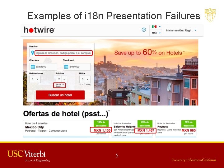 Detecting and Localizing Internationalization Presentation Failures in Web