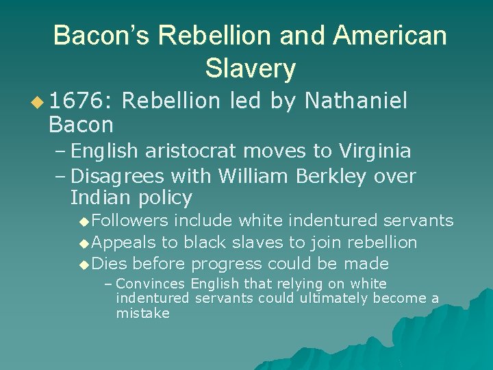 African American Studies Chapter Three BLACK PEOPLE IN